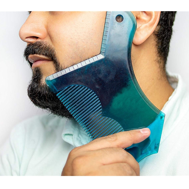 Men' one Beard Styling Comb Creative Beard Stencil - Temu Australia