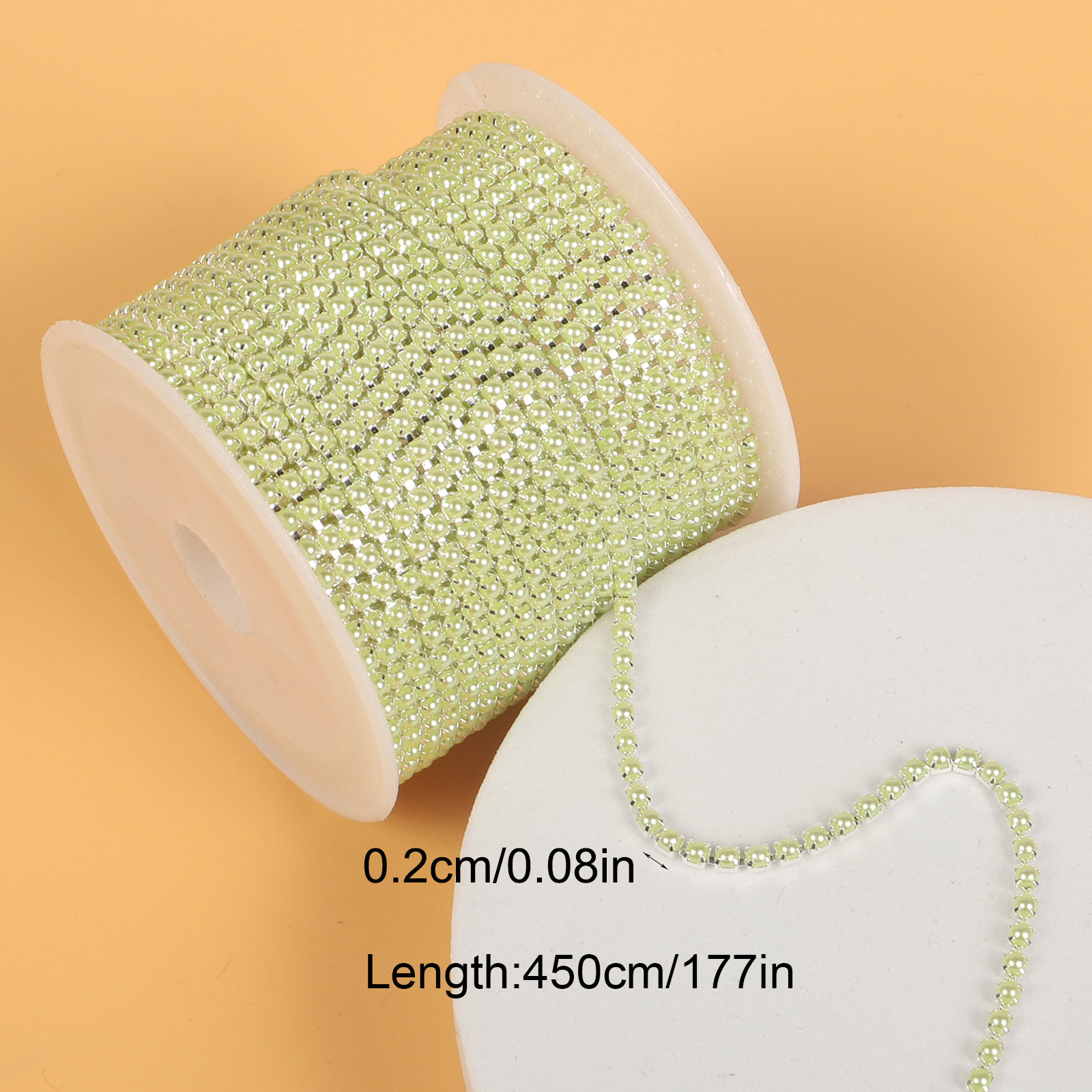 Diy Light Green Artificial Pearl - Temu Australia