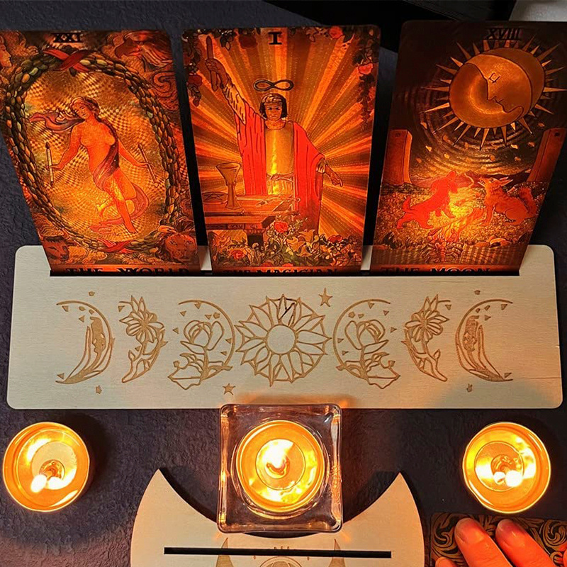 Wooden Tarot Witch - Temu