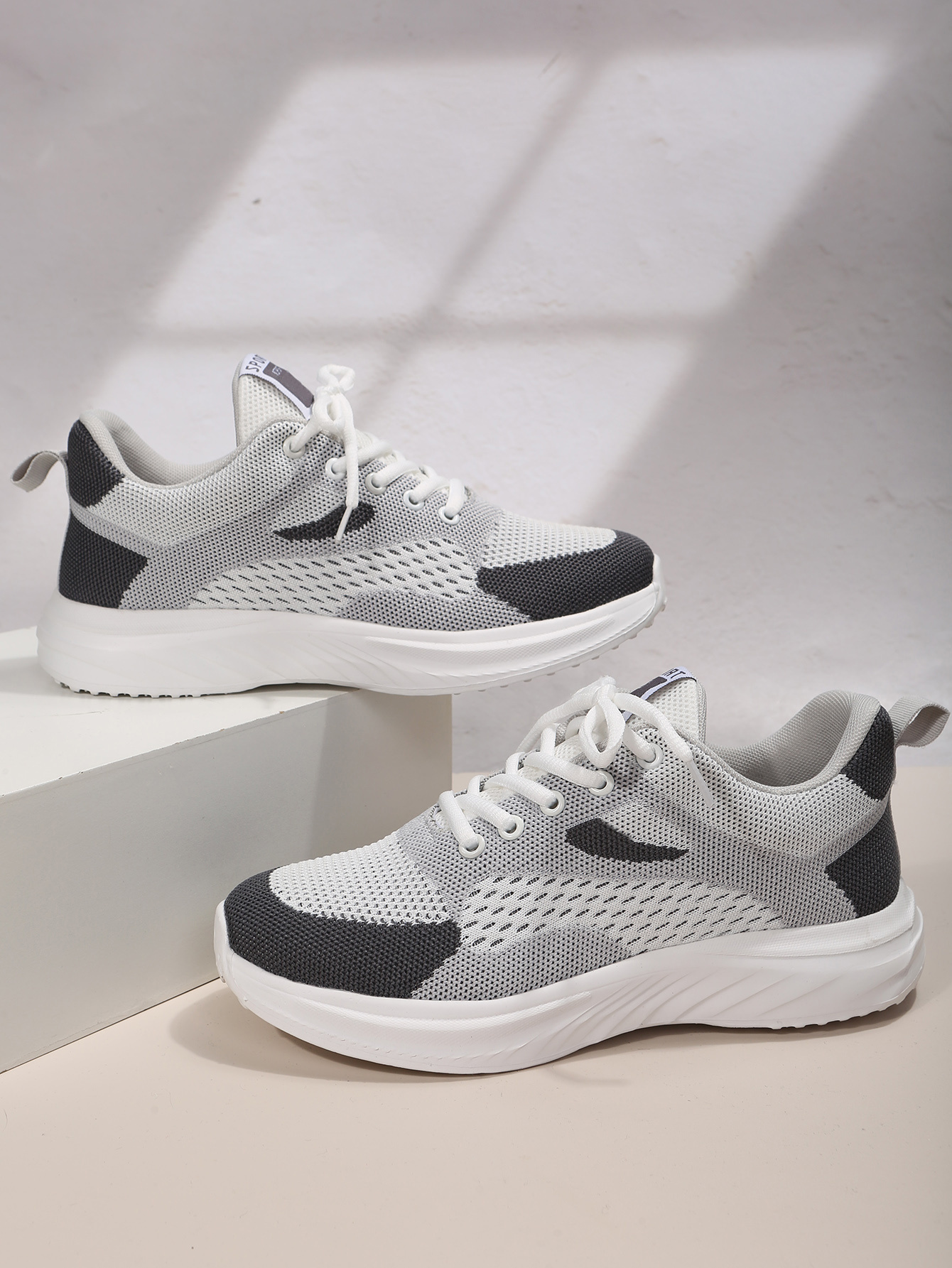 women's mesh breathable sneakers colorblock platform lace - Temu New ...