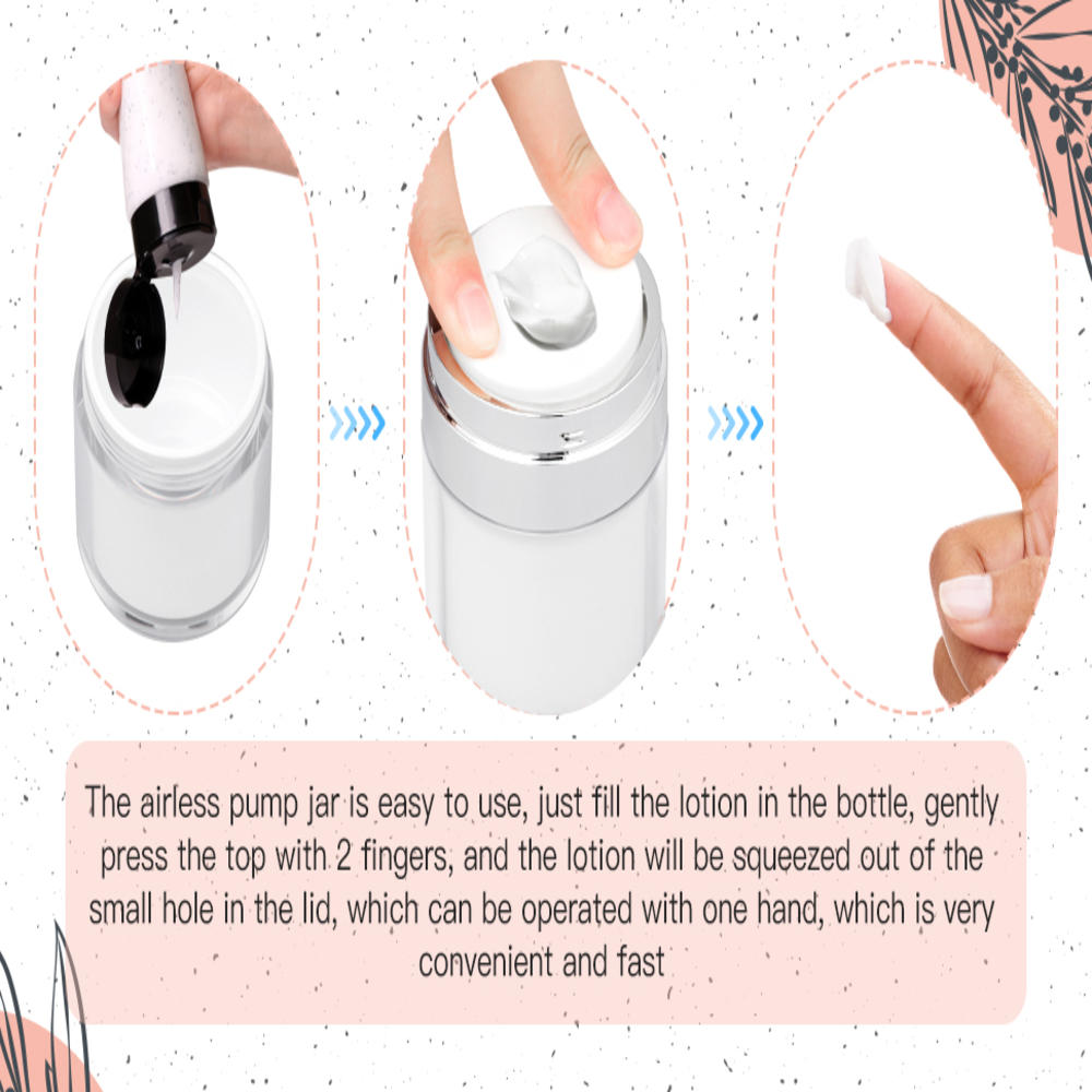 Airless Pump Cosmetic Jar Empty Diy Lotion Face Cream - Temu New Zealand