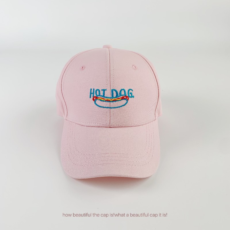 "hot dog" embroidered cute kitty baseball cap washed solid - Temu Norway