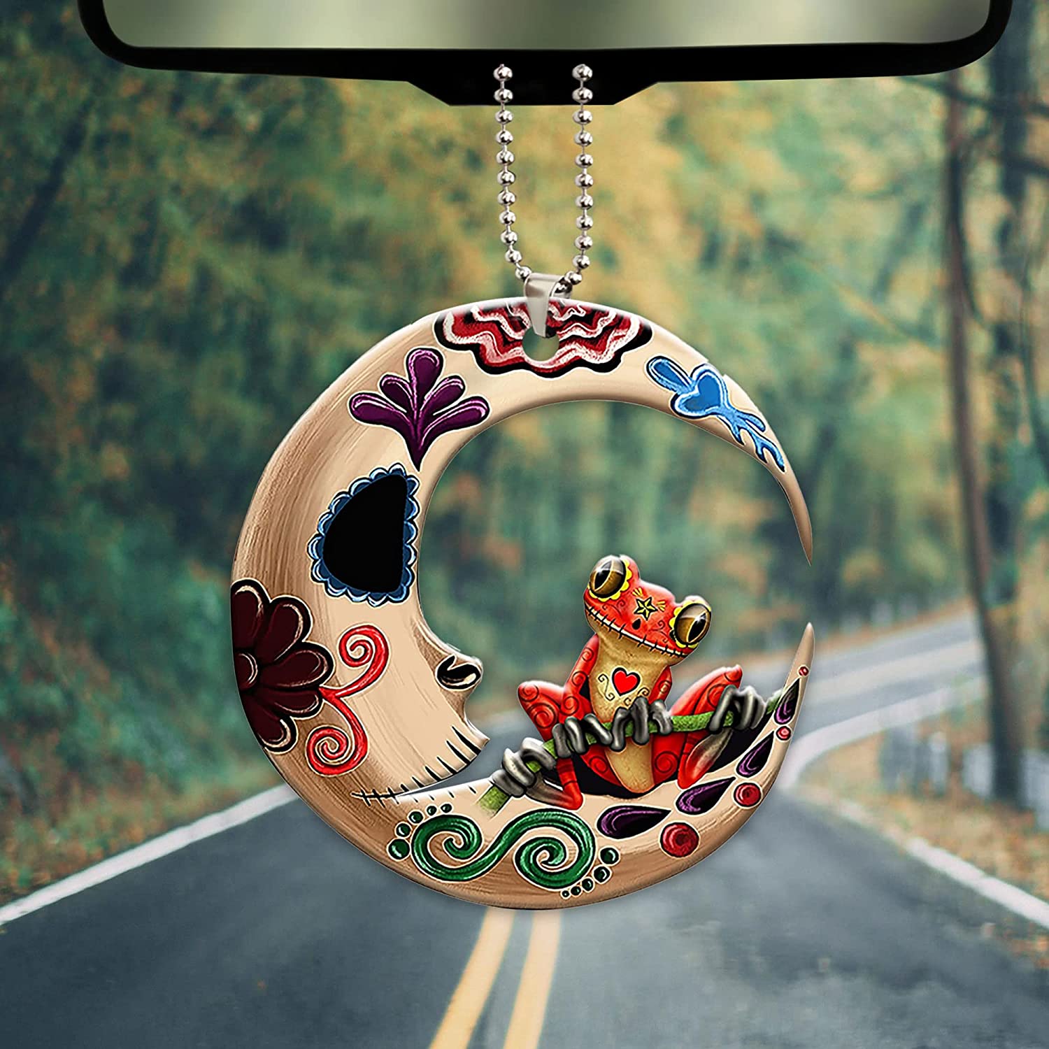 Cute Frog Car Rear View Mirror Pendant Perfect - Temu New Zealand