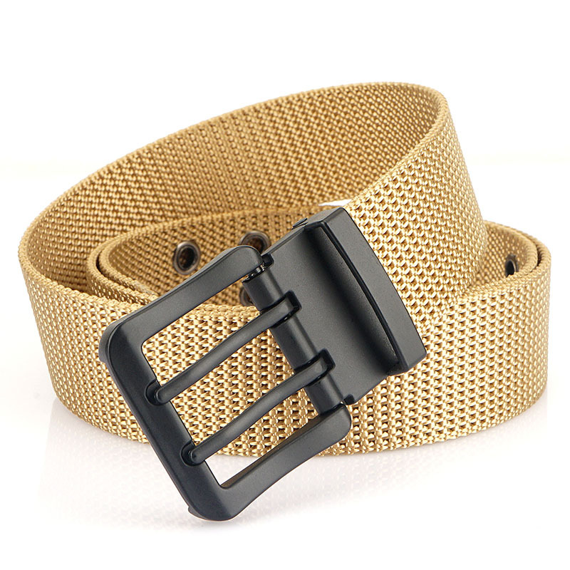 Mens Double Pin Buckle Durable Knotted Nylon Fashion Youth Casual Quick ...
