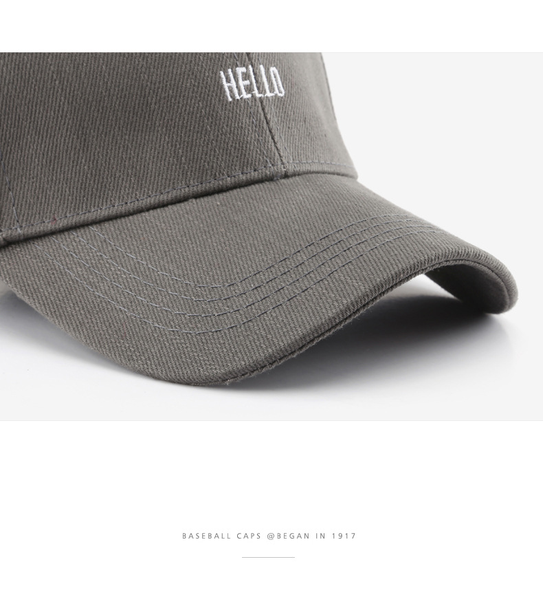 Letter Embroidered Retro Baseball Cap Long Back Strap Solid - Temu ...