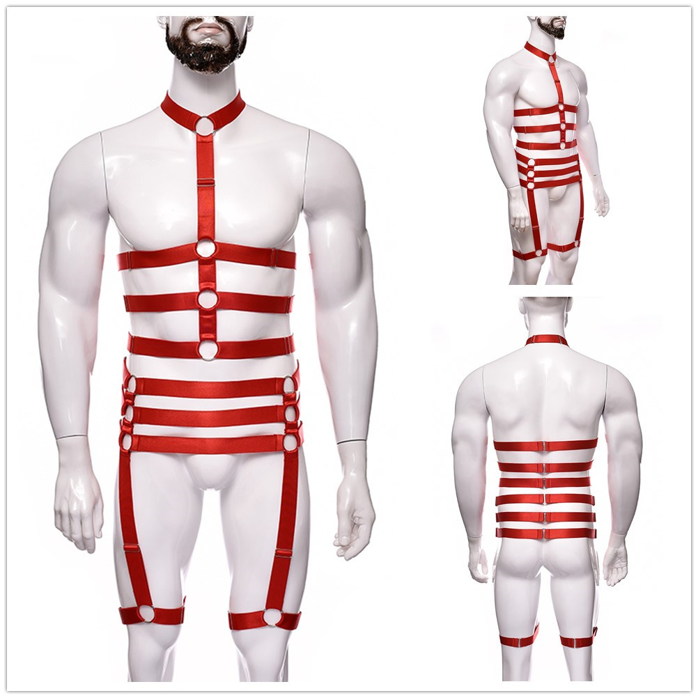 Men's Body Harness Neck Chest Waist Leg Belt Strap - Temu