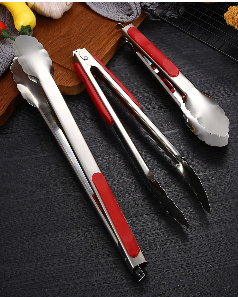 1pc Kitchen Cooking Tongs 201 Stainless Steel Kitchen Clips Sturdy ...