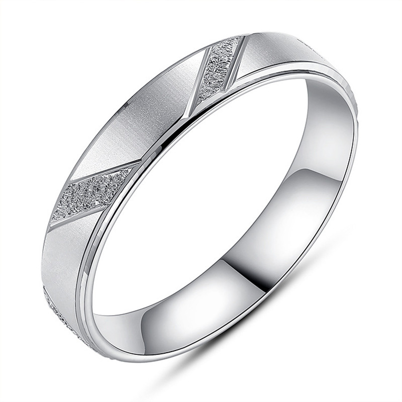 Simple Scrub Ring Couples Wedding Rings Men Women - Temu United Kingdom