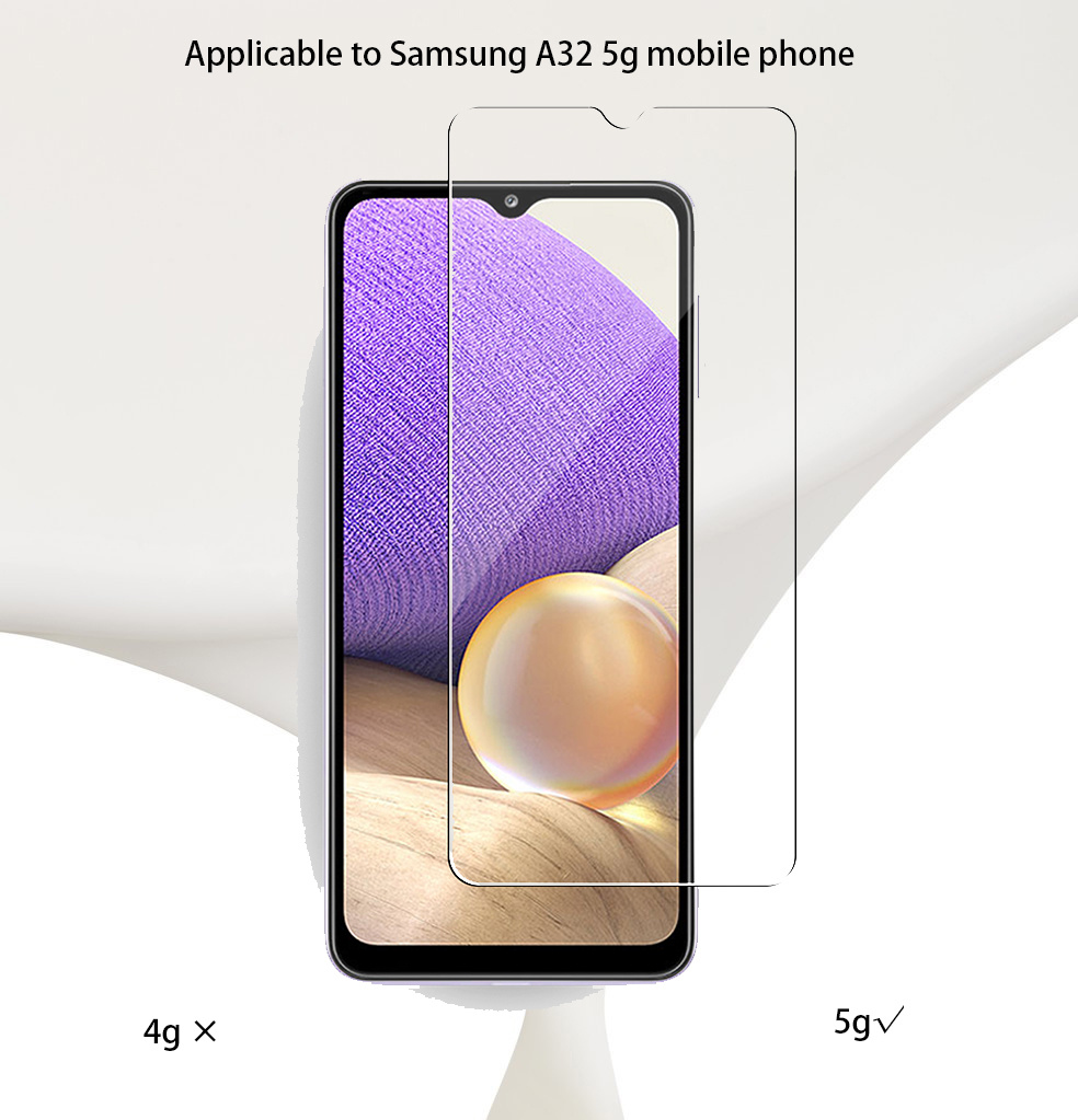 For Samsung Galaxy A32 5g Screen Protector One Set With Tool 9h ...