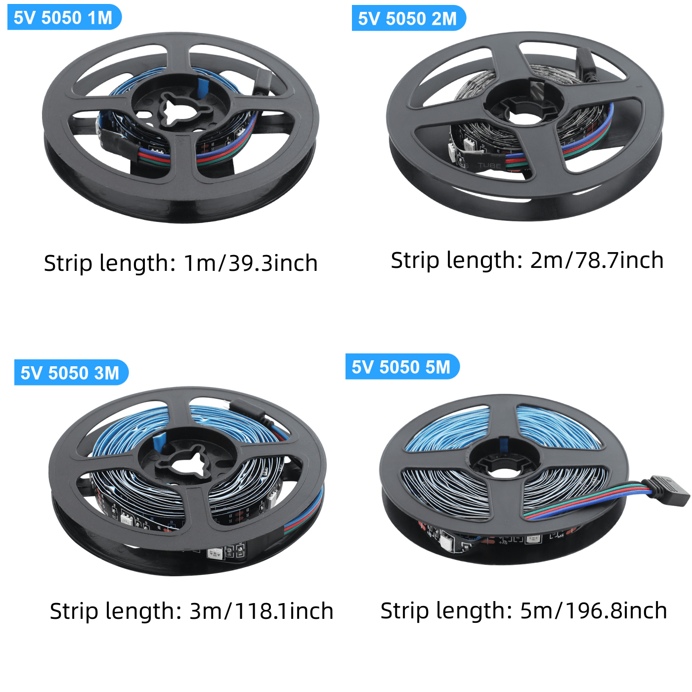 5v Usb Led Strip Light Tv Computer Backlight 30leds 5050 Rbg - Temu