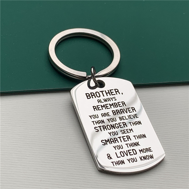 Brother Inspirational Jewelry Keychains Gift Are Than You Believe Gift ...