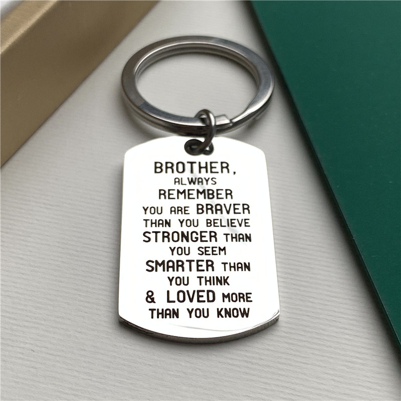 Brother Inspirational Jewelry Keychains Gift Are Than You Believe Gift ...