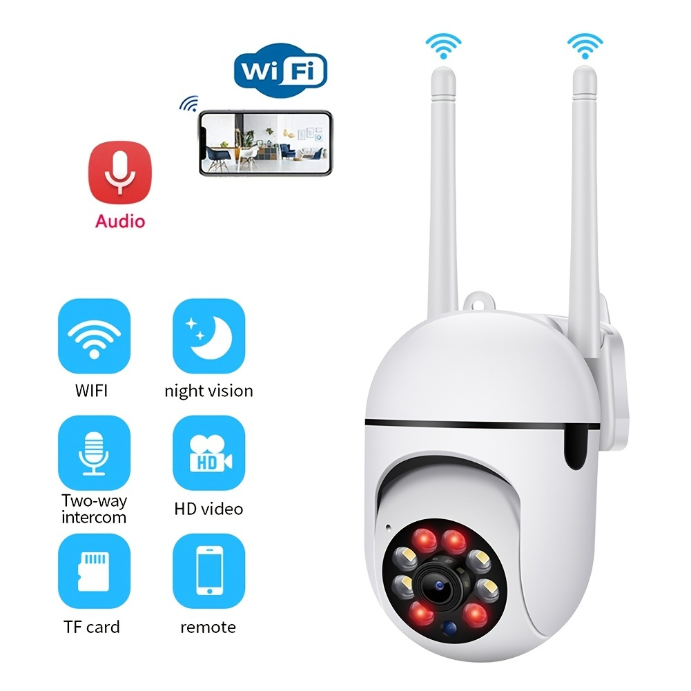 1pc Wifi Ip Camera Night Vision 2.4g Dual-band Video Surveillance ...