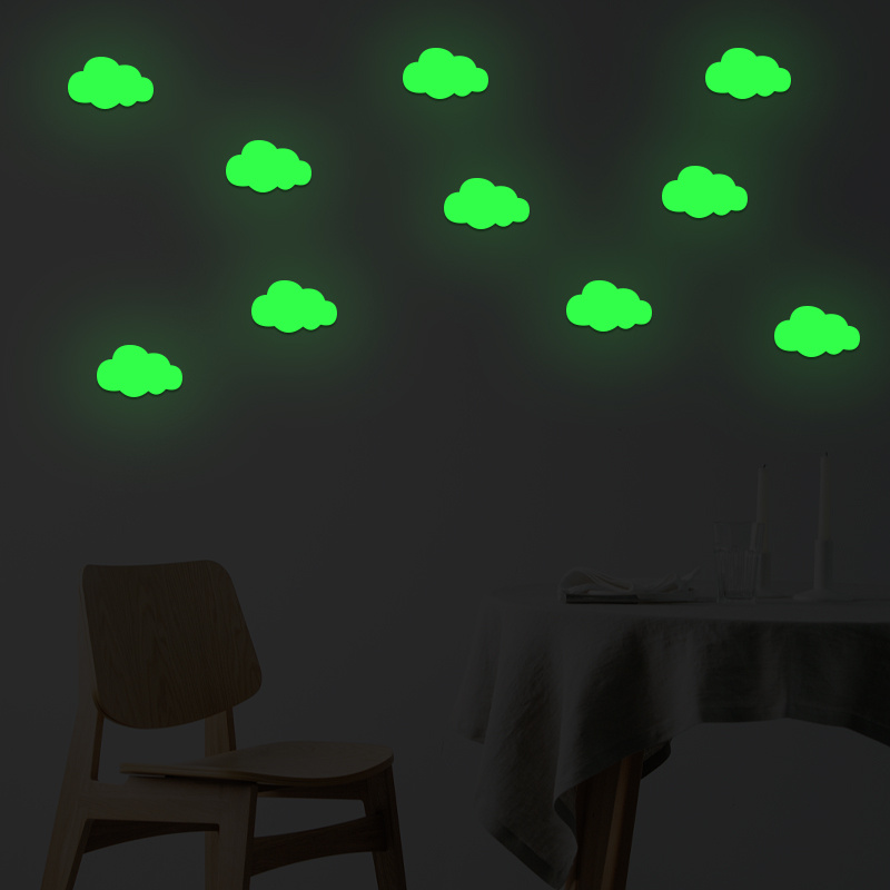 Luminous Cloud Wall Decals Glow In Dark Stickers Living Room - Temu