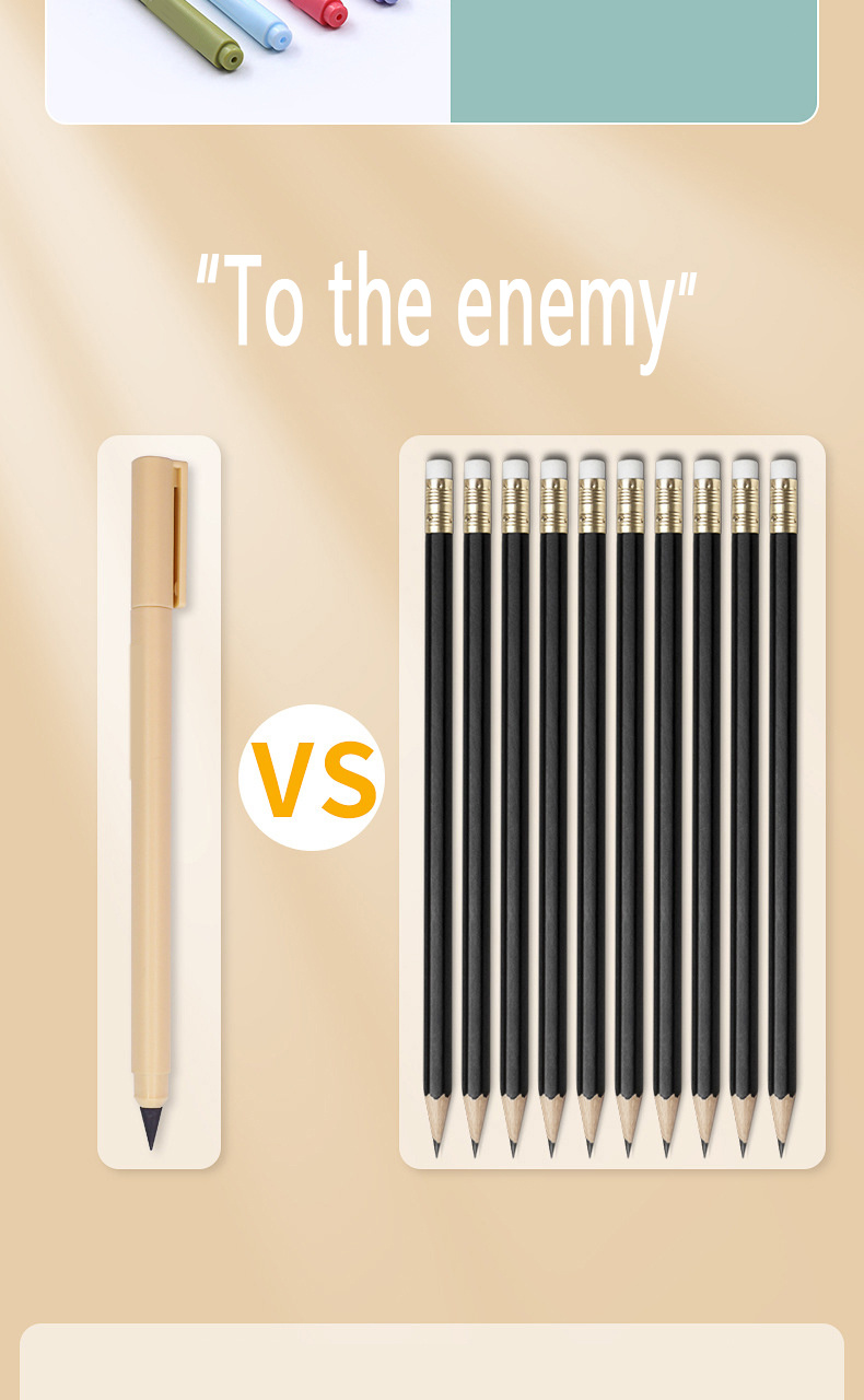 Black Technology Eternal Pencil No Sharpening High Beauty - Temu