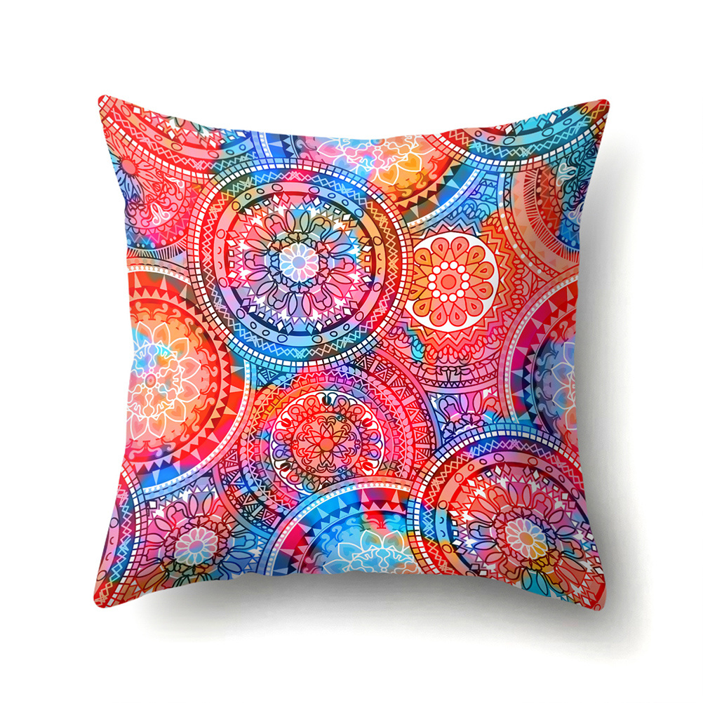 Decorative Mandala Pattern Throw Pillow Cover Accent Sofa - Temu Canada