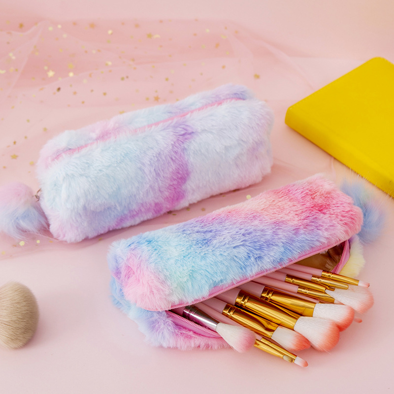 case gradual color cute girl's plush - Temu Norway