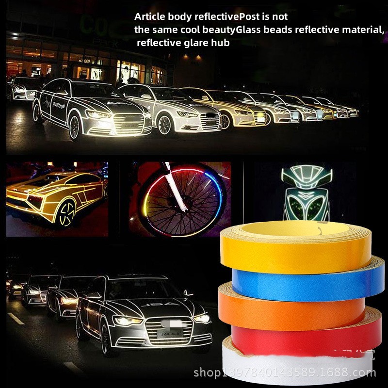 Car Reflective Body Rim Funny Diy Stickers Warning Safety Auto ...