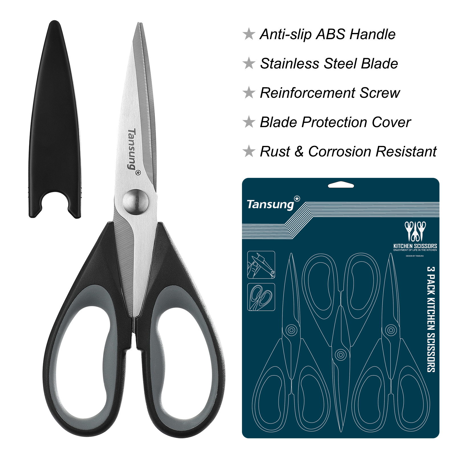 stainless steel kitchen scissors multifunctional chicken - Temu New Zealand