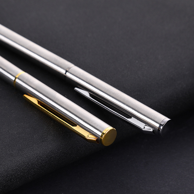 1 個 Xiaoxihua ボールペンホテル ロータリー金属ボールペンギフト黒明るいペンホルダー アクセサリーボールペン 05 ミリメートル