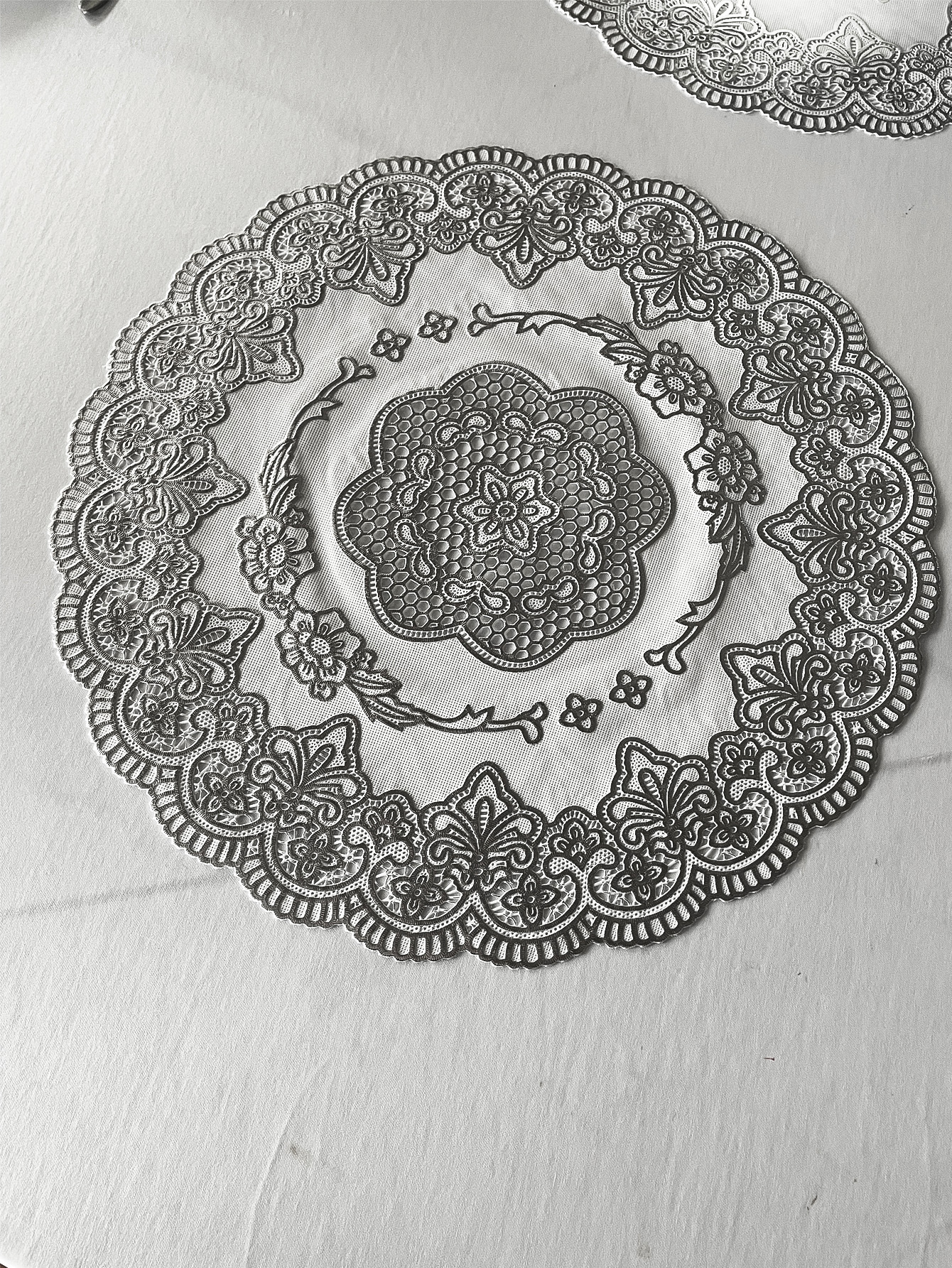 Round Crochet Placemat Crochet Plate Doilies Table Mat - Temu