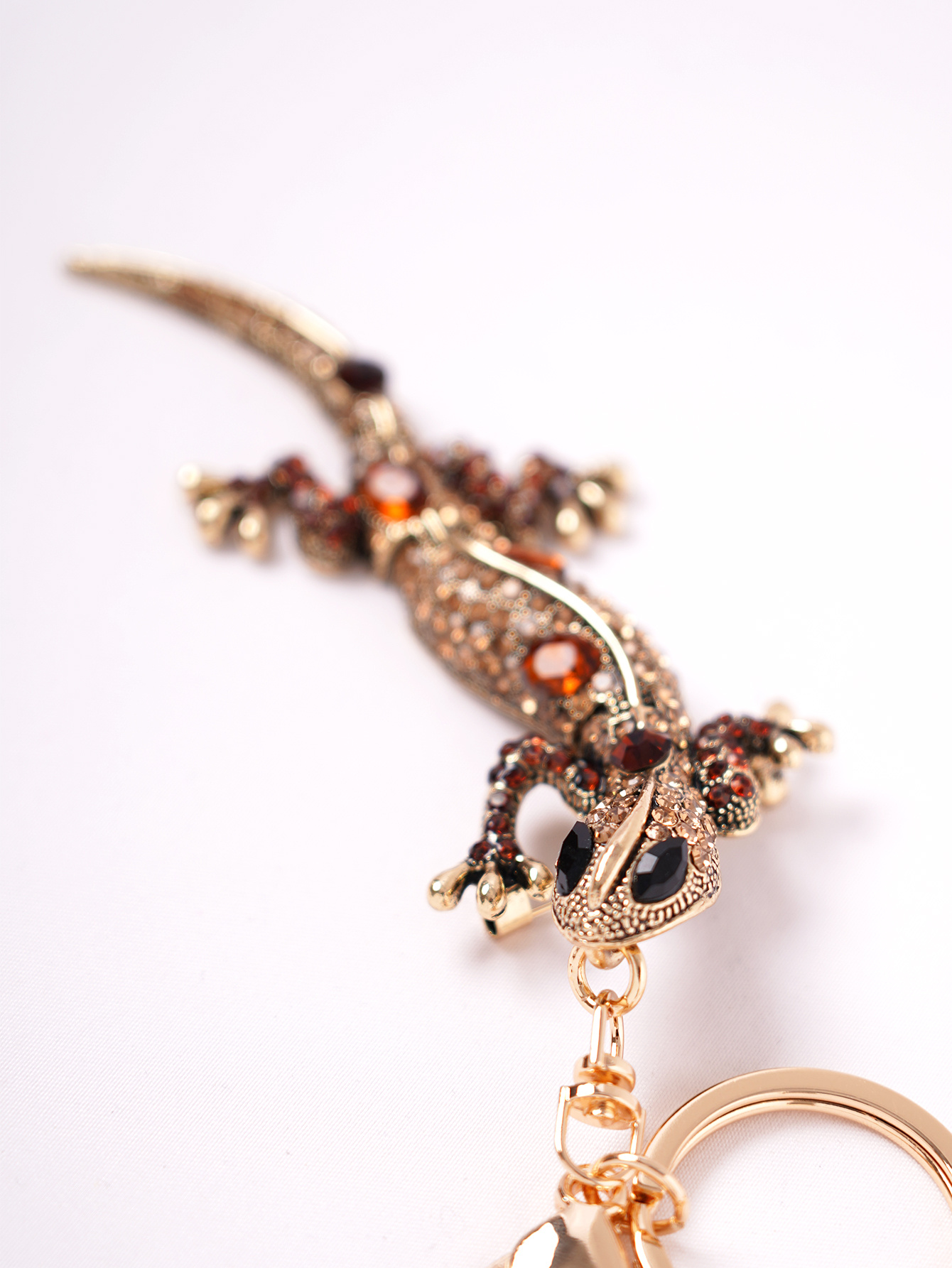 Crystal Lizard Keychain Fashion Cute Cartoon - Temu New Zealand