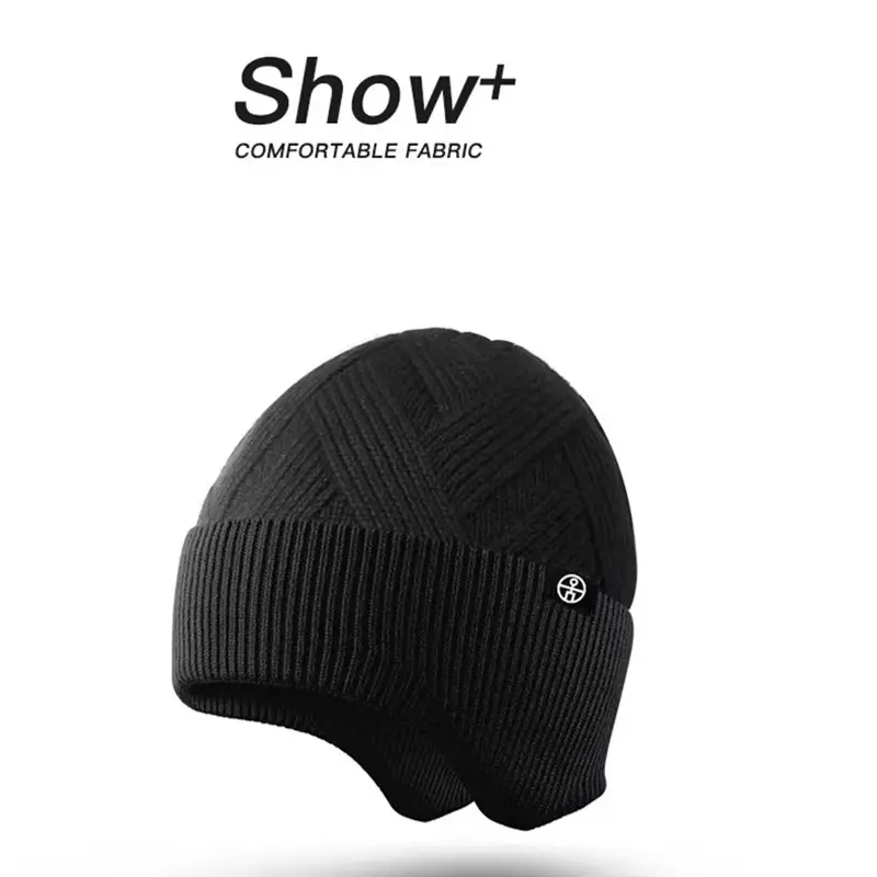 2pcs Set Wool Warm Inner Fleece Ear Protection Hat Muffler Temu New