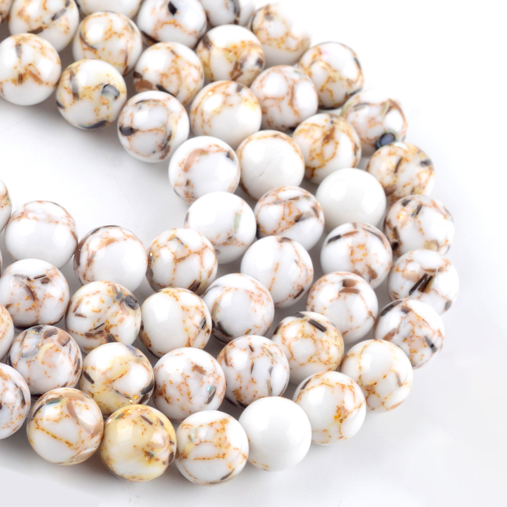 Shell Howlite Turquoise Loose Beads Jewelry - Temu Australia