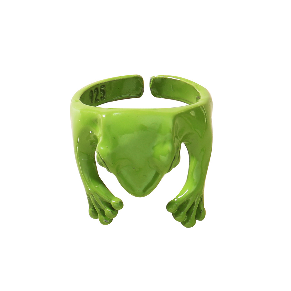 Fashion Personality Unisex Frog Open Adjustable Ring - Temu Netherlands