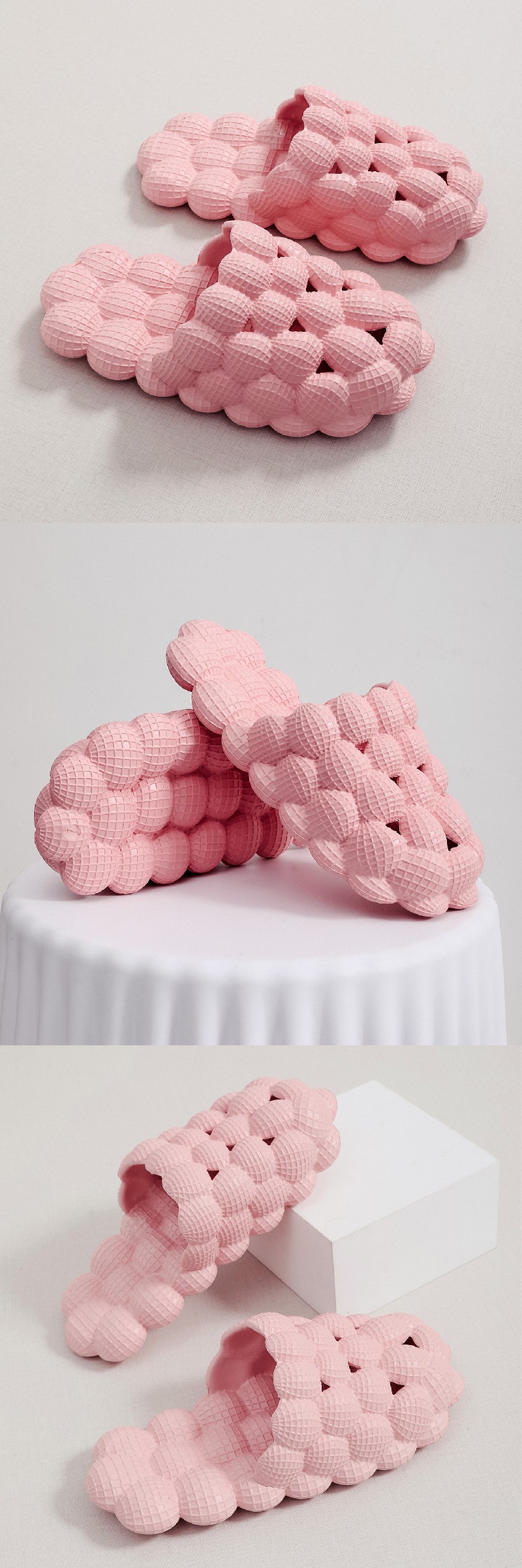 Women's Indoor Outdoor Bubble Slides Slippers Slip Soft - Temu