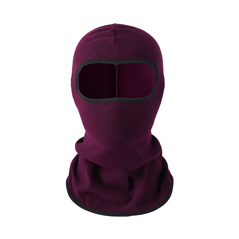 Single Hole Balaclava Hooded Face Mask Hat Blend Fleece - Temu Australia