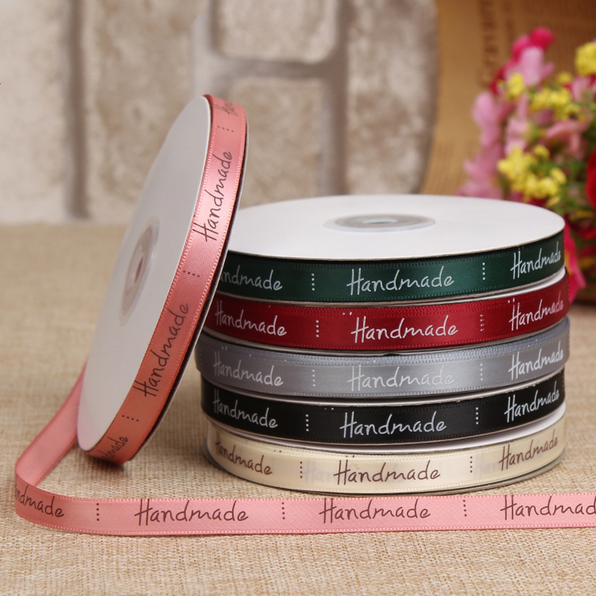 25 Yard Printed Handmade Ribbon Colored Romantic Ribbon Gift - Temu