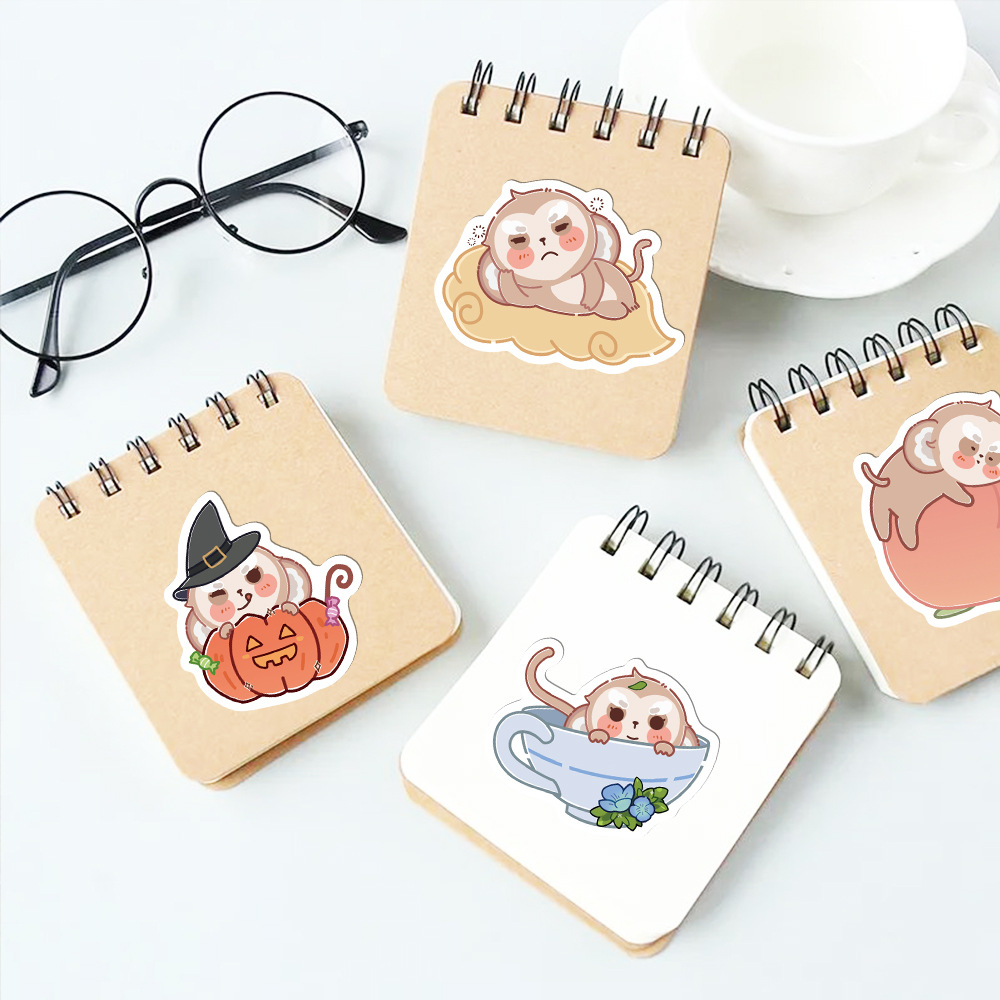 Original Hand painted Cute Monkey Graffiti Waterproof - Temu Australia