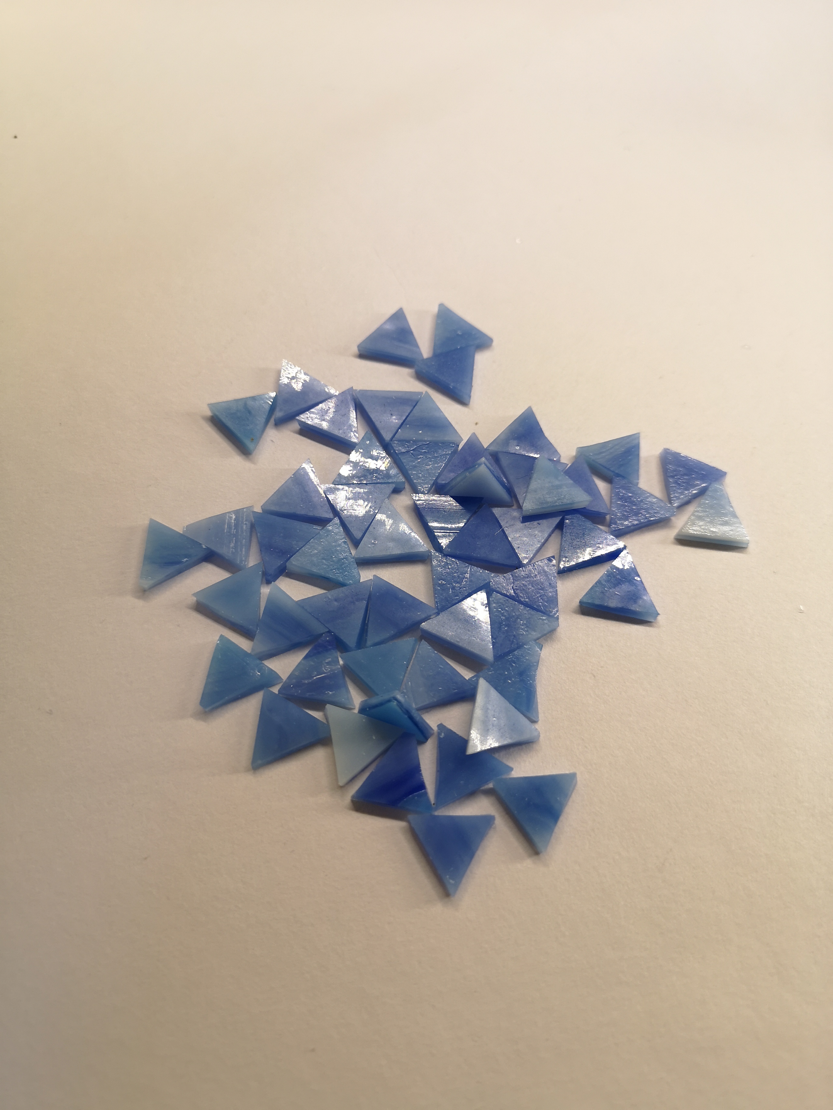 Mosaic Stained Glass Triangle Diy Material Kit Decoration - Temu ...