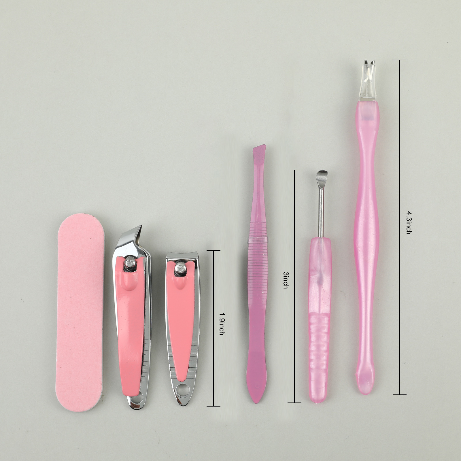 Premium Stainless Steel Manicure Kit Nail Clipper Ear Spoon - Temu ...