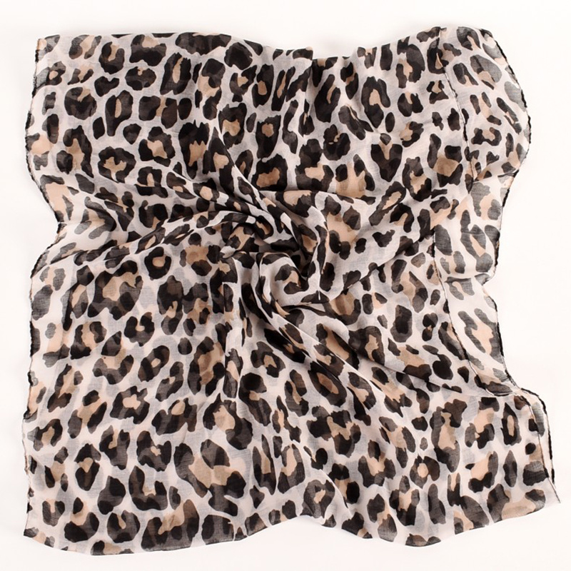 leopard animal pattern scarf shawl women's long print scarf - {region_name}