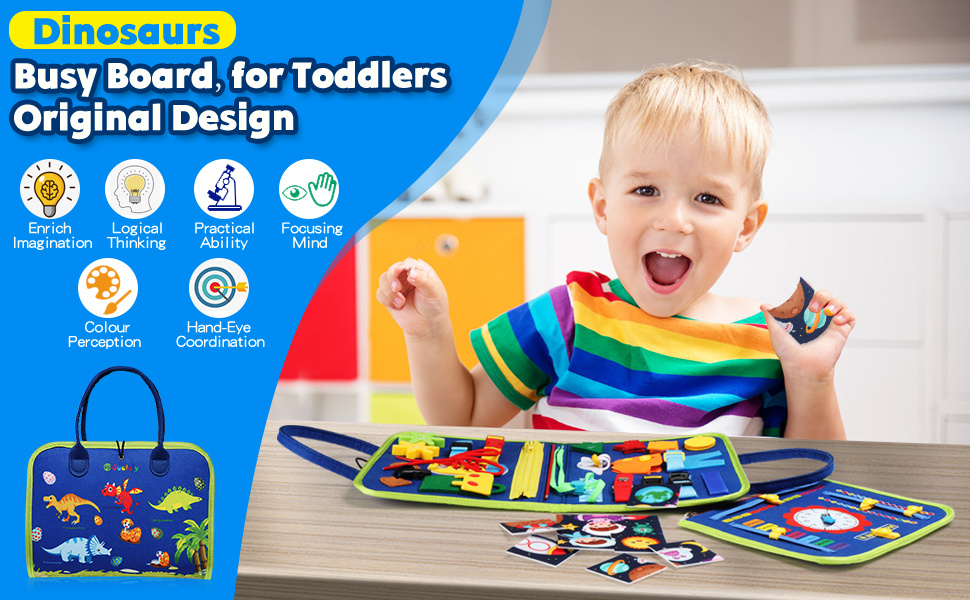 Toy Toddlers Educational Activity Developing Sensory Board - Temu Kuwait