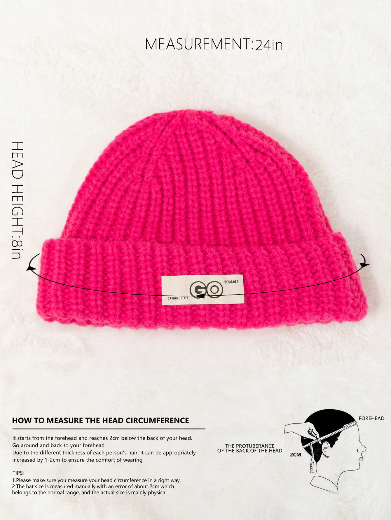 solid color beanie trendy knitted hat winter soft knit - Temu Australia