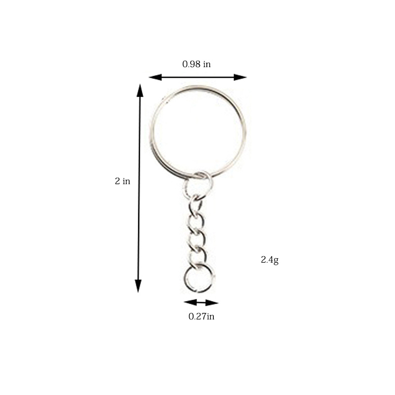 75pcs set keychain accessories including 25pcs single rings 25pcs ...