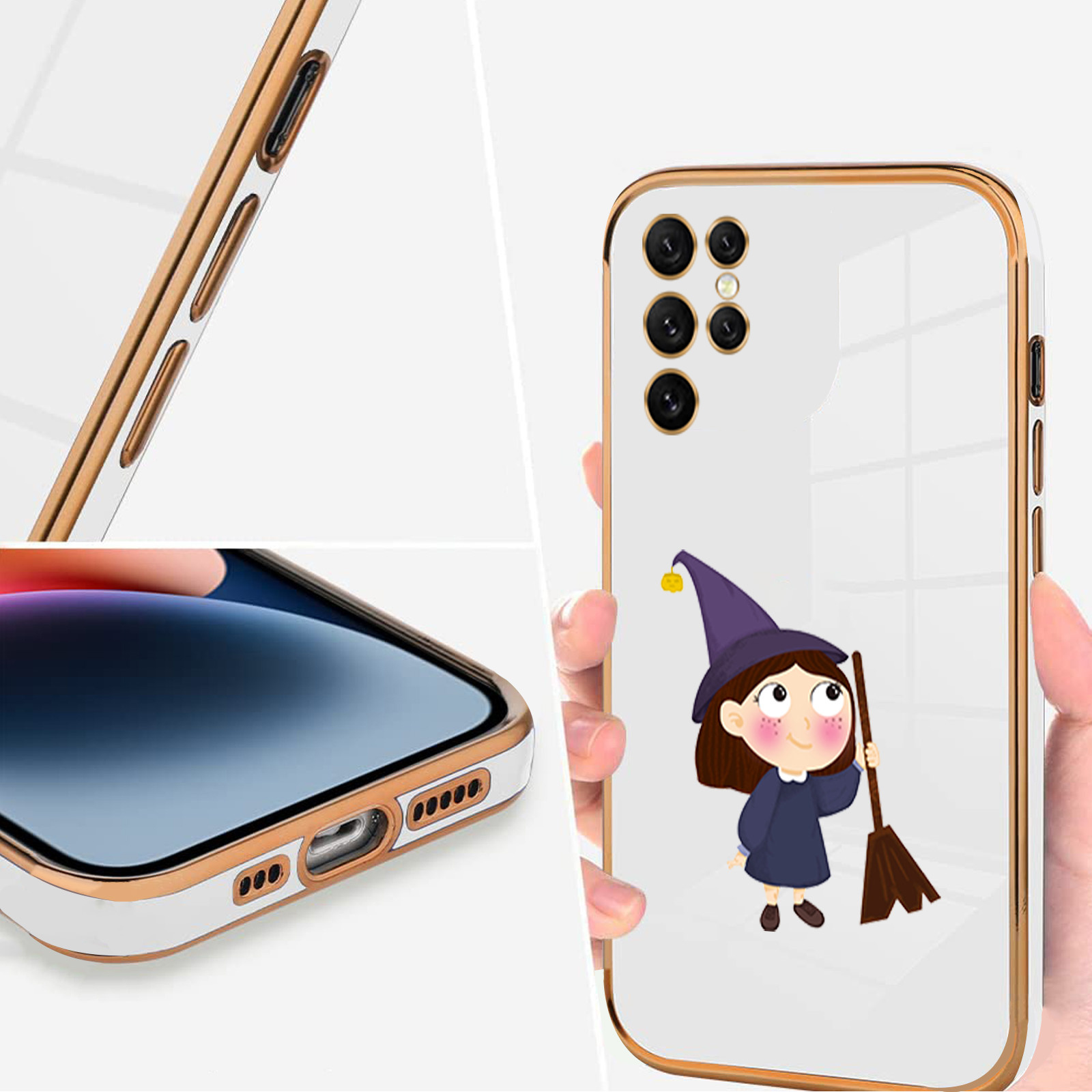 Halloween Mobile Phone Case, Galvanized Silicone Full Bag Fall ...