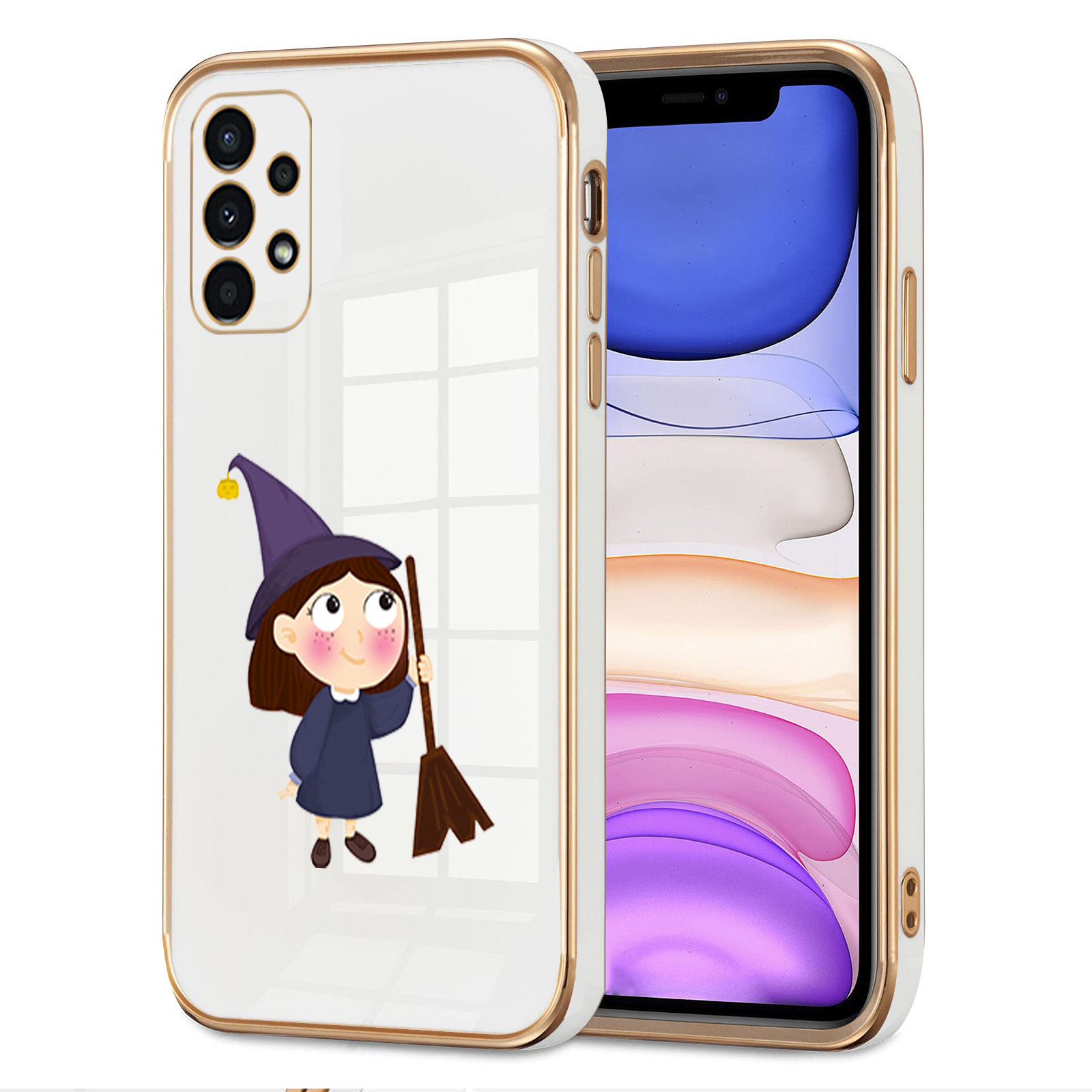 Halloween Mobile Phone Case Galvanized Silicone Full Bag - Temu