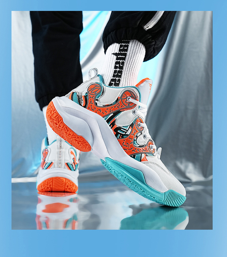 Mens Basketball Sneakers Lightweight Non Slip Wear Resistant Running ...