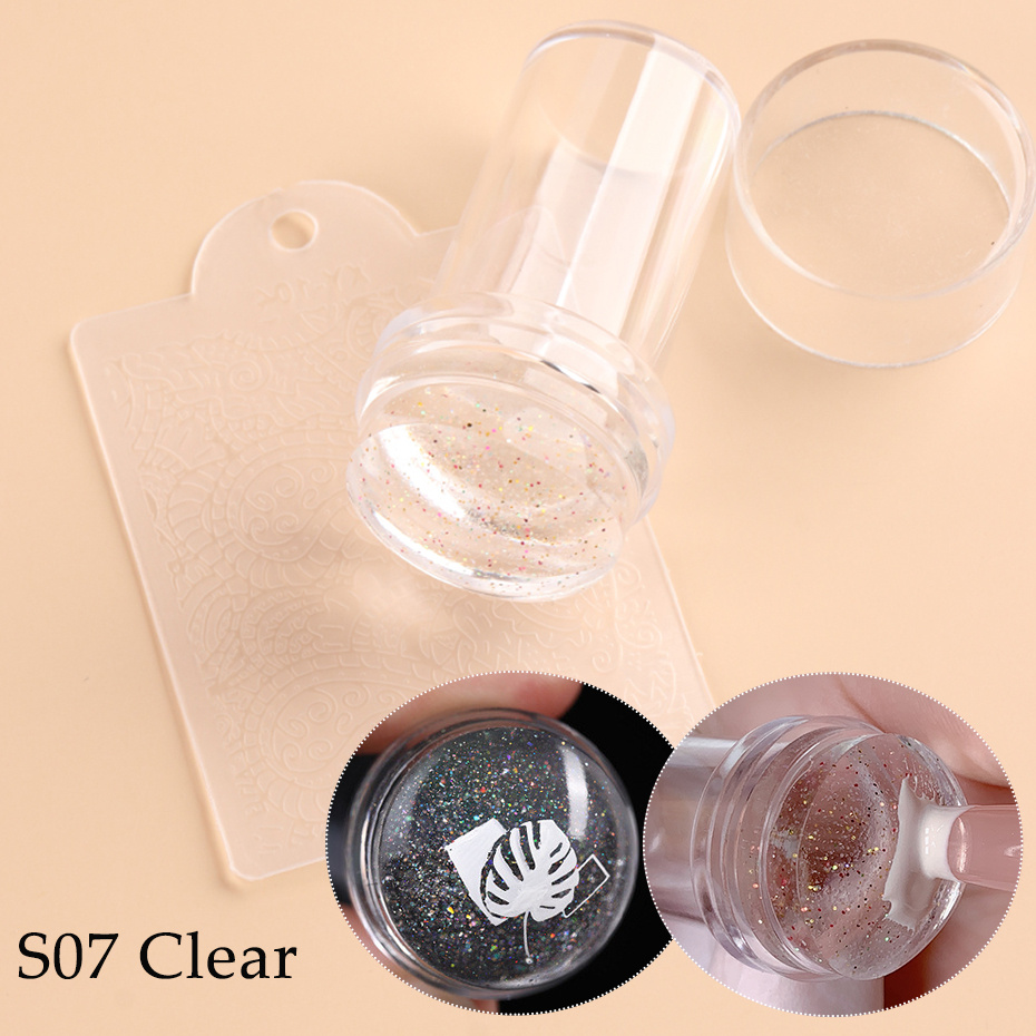 Silicone Glitter Jelly Stamper Scraper Set Nail Art Stamping - Temu ...