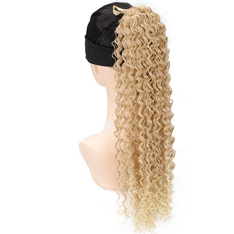 Long Ombre Golden Ponytail Extensions Clips Strings Add - Temu United ...
