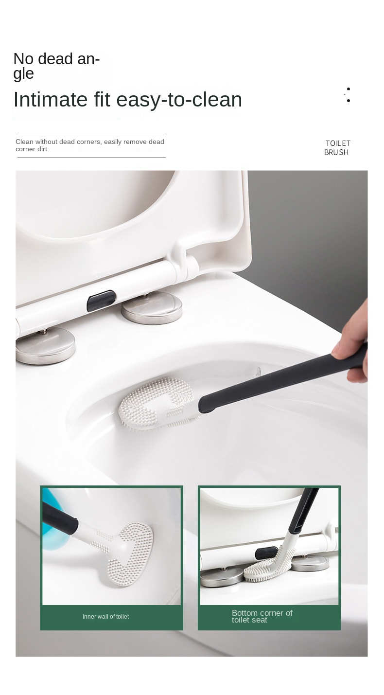 Long Handle Soft Hair Toilet Brush Toilet Multifunctional - Temu