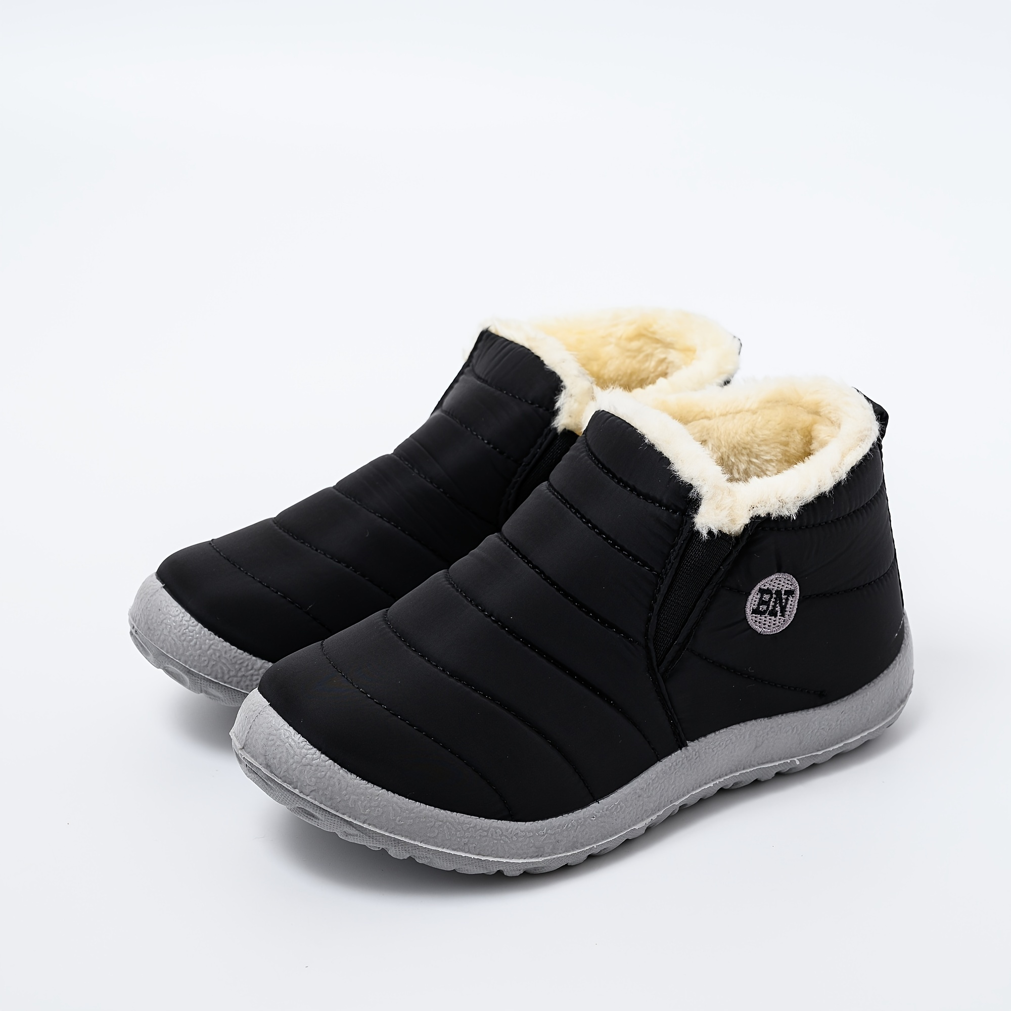 Winter Thermal Insulated Snow Boots Warm Plush Lined Ankle - Temu