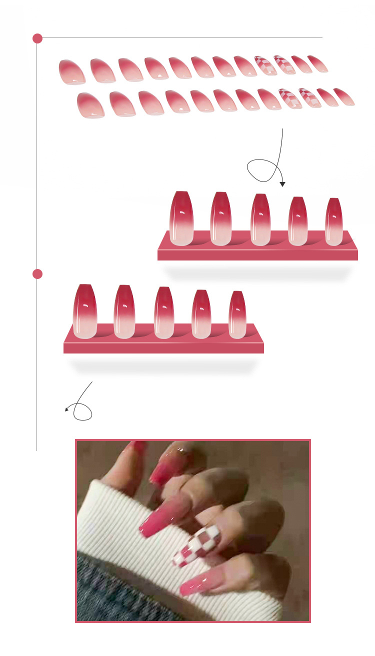 nails coffin acrylic nails full cover false - Temu South Africa