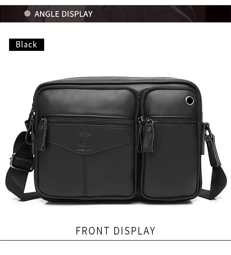 Men's Genuine Leather Crossbody Bag Vintage First - Temu United Kingdom Men's Genuine Leather Crossbody Bag Vintage First - Temu United Kingdom