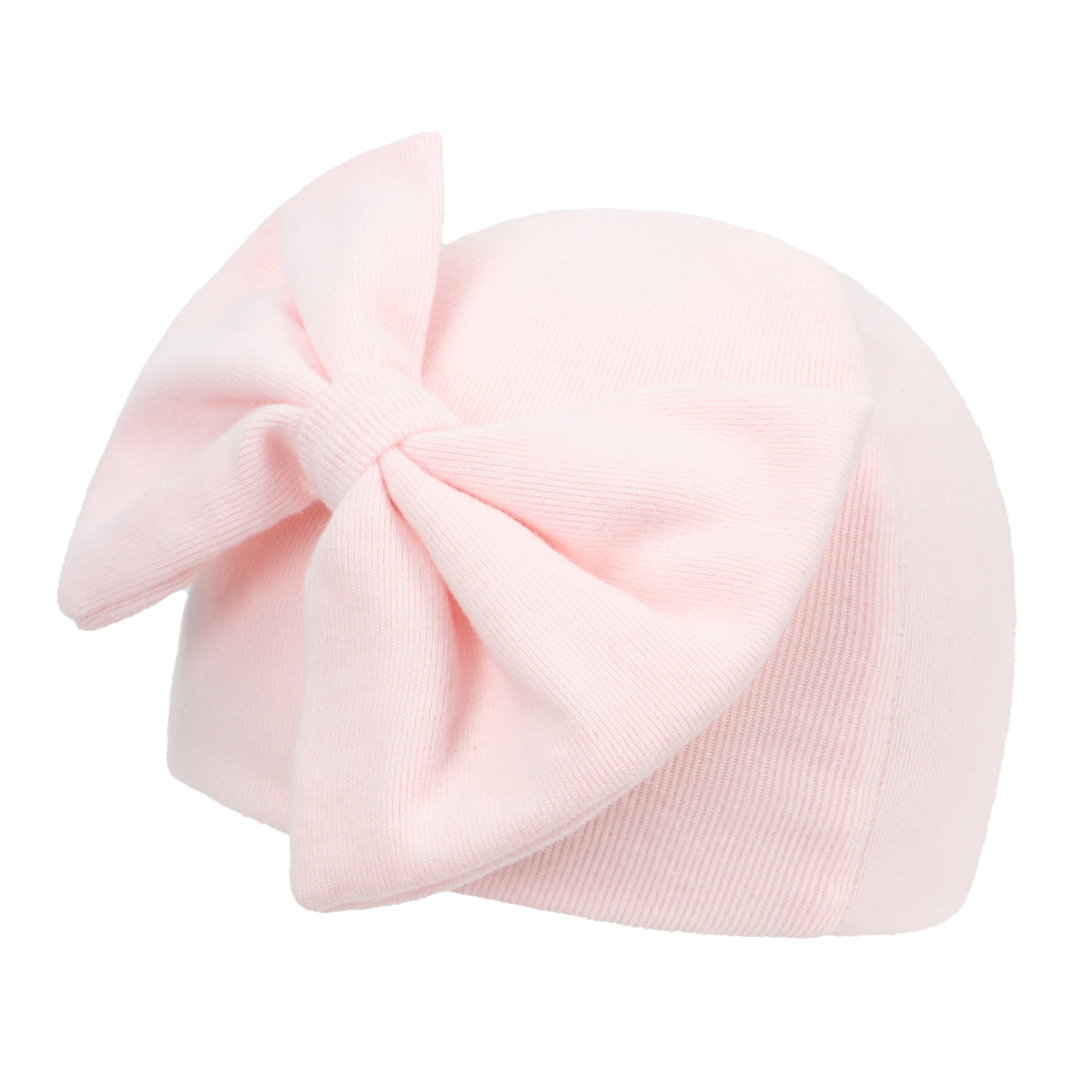 Newborn Baby Girls Solid Color Hat Bowknot Turbans Cap - Temu Netherlands