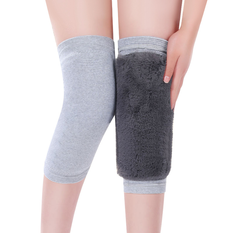 Thermal Fleece Knee Pads Coldproof Leggings For Outdoor Sports Winter ...